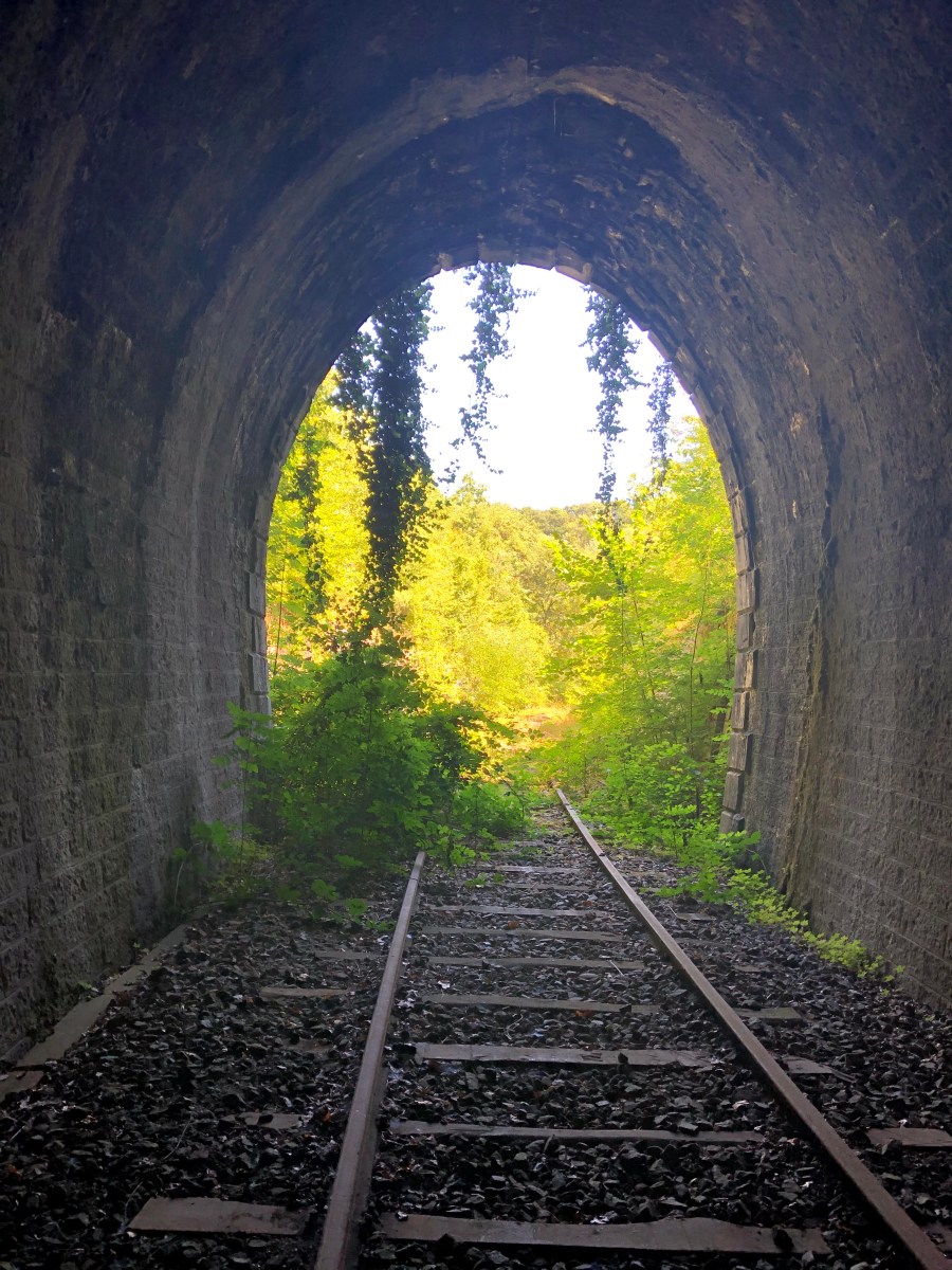 France: Walking along the old railway lines from Collonges Fort-l ...